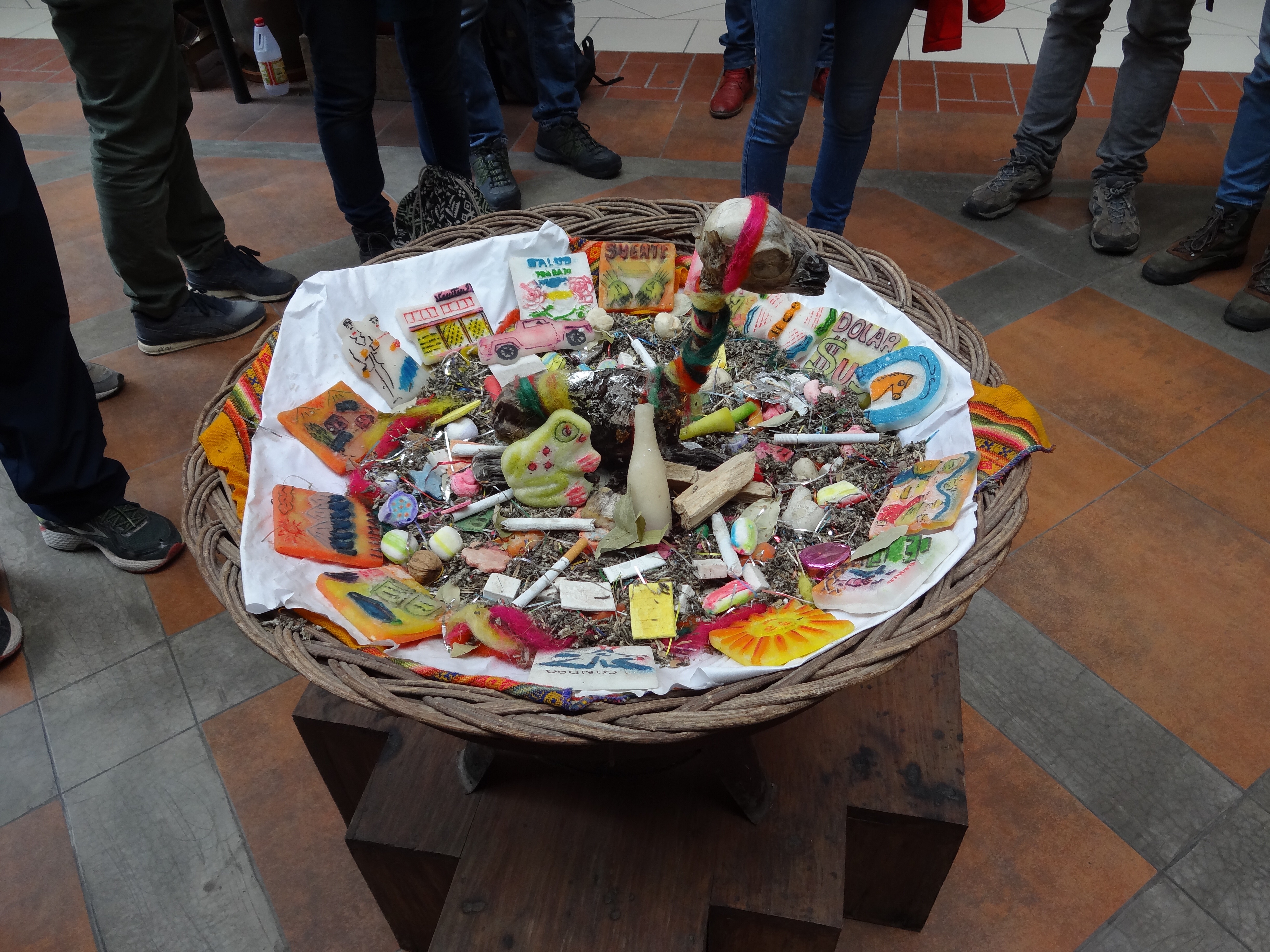 Opfergabe mit Lama-Embryo